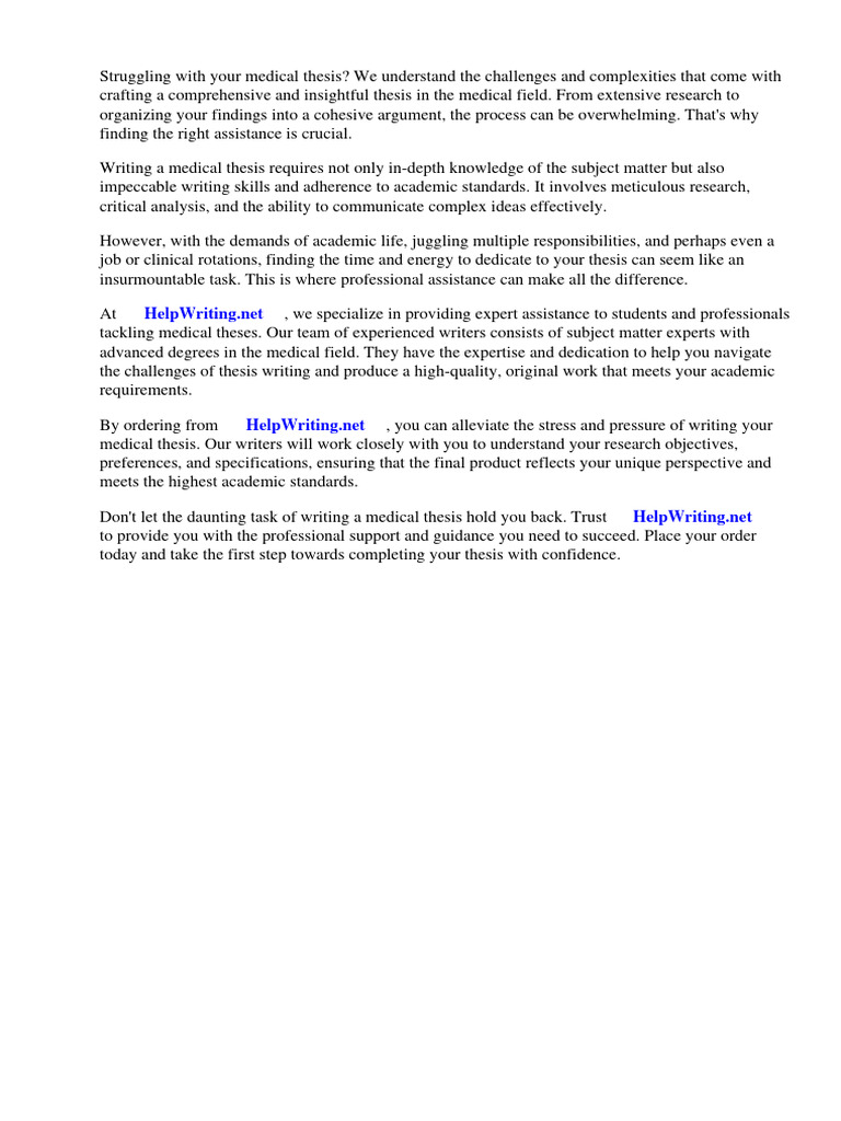 Medical Thesis Sites | PDF | Thesis | Health Informatics