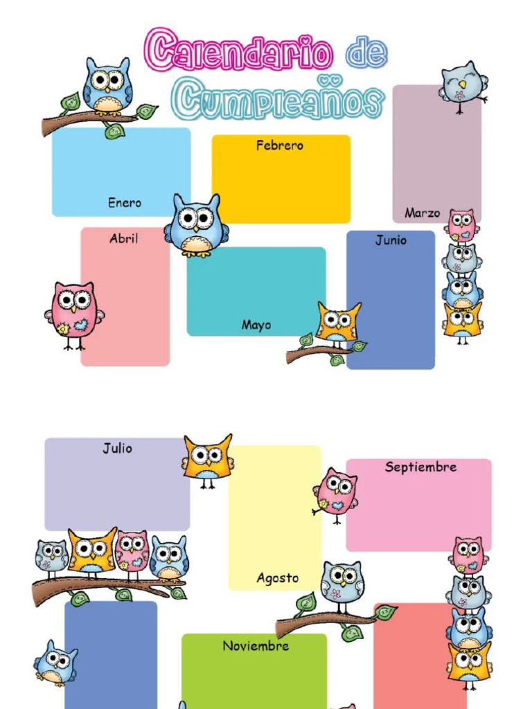 Calendario Cumpleaños | PDF