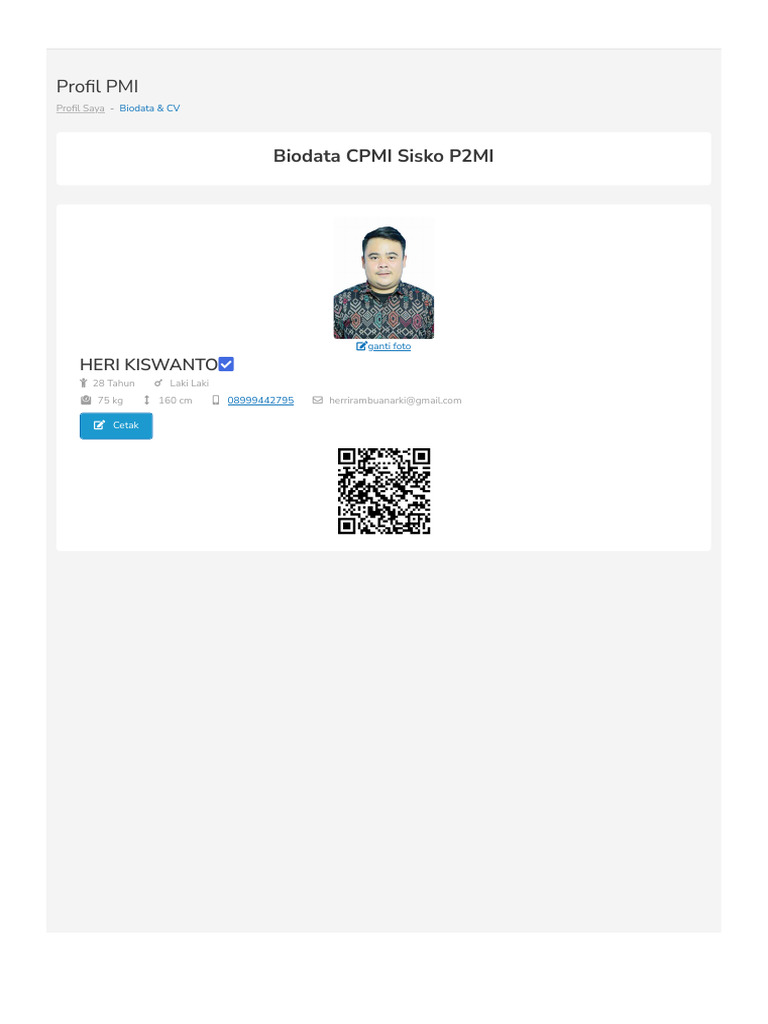 Siskop2mi - Profil - Pmi - Profil Pmi | PDF