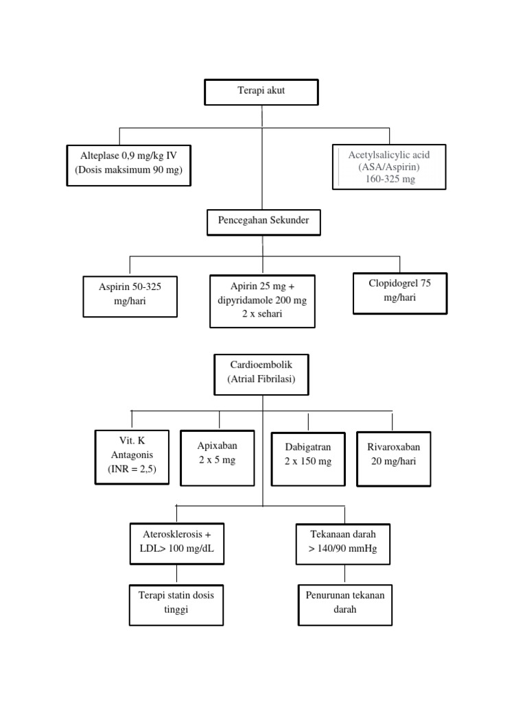 Algoritma tatalaksana stroke iskemik | PDF
