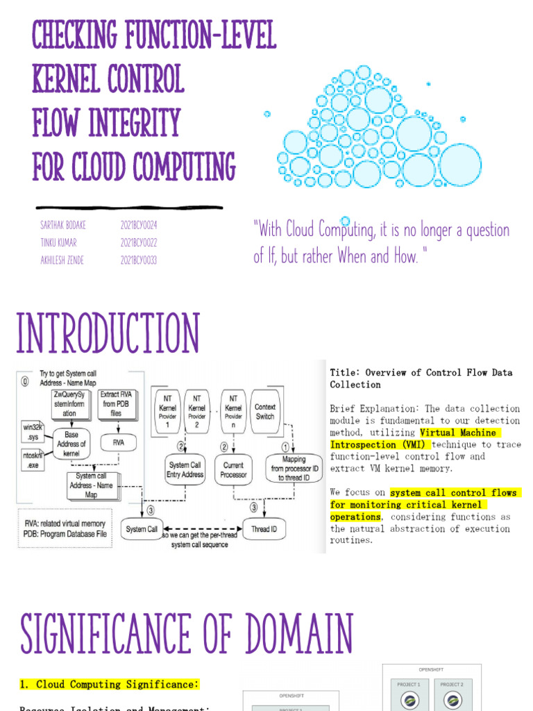 Checking Function-Level Kernel Control Flow Integrity for Cloud | PDF | Kernel (Operating System ...