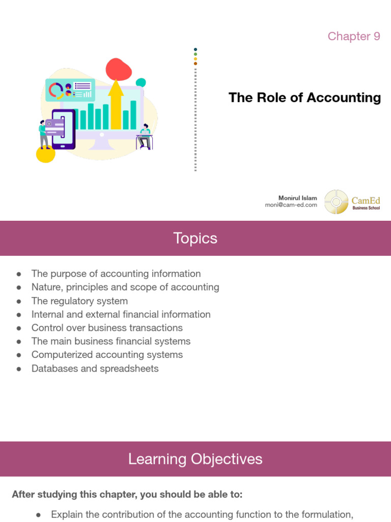 Chapter 09 - The Role of Accounting | PDF