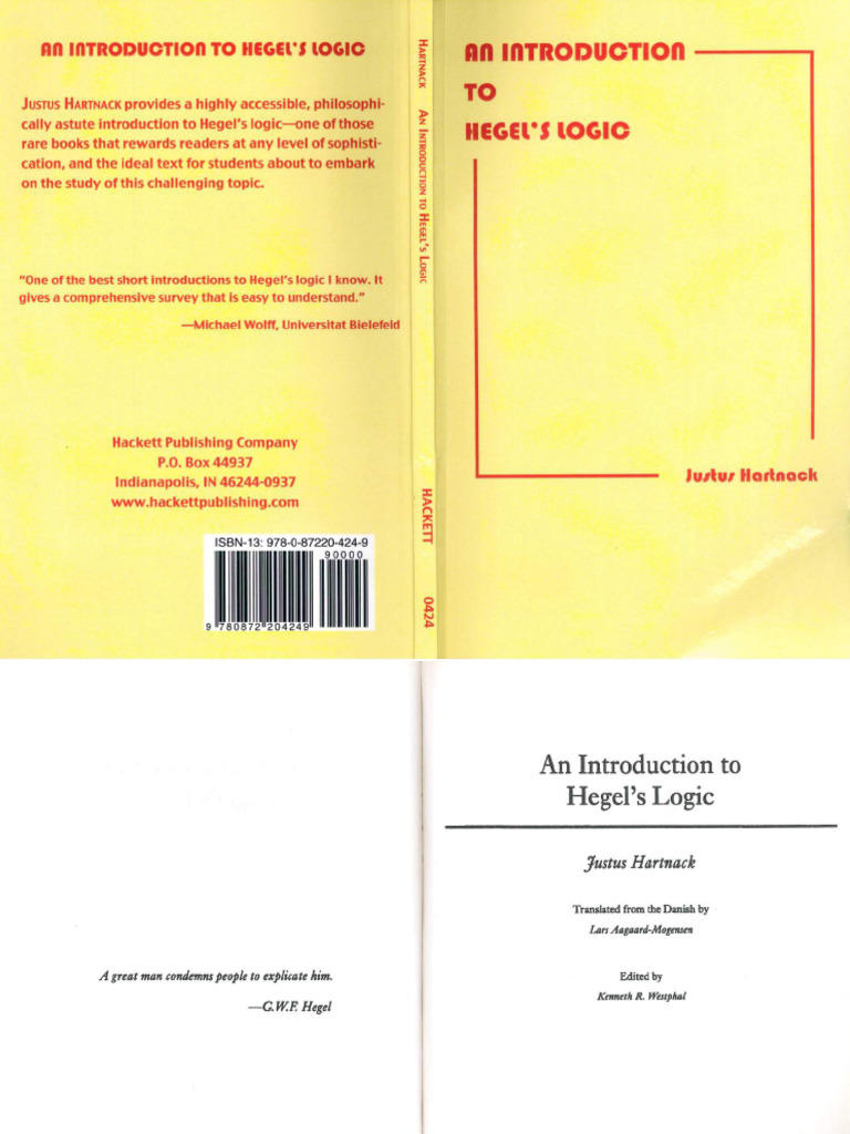 Introduction To Hegel's Logic | PDF