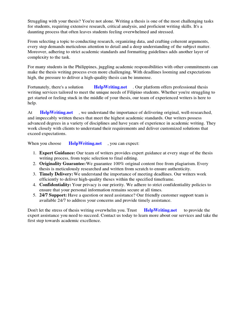 Thesis Repository Philippines | PDF