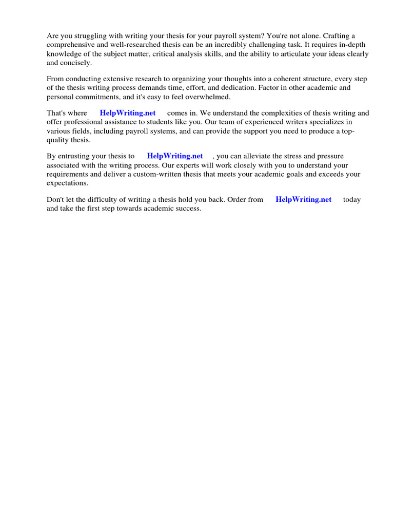 Chapter 1 Thesis of Payroll System | PDF | Payroll | Taxes