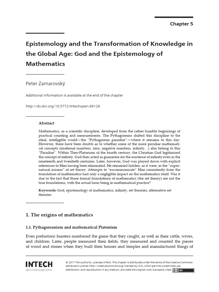 Epistemology and The Transformation of Knowledge in The Global Age God and The Epistemology of ...