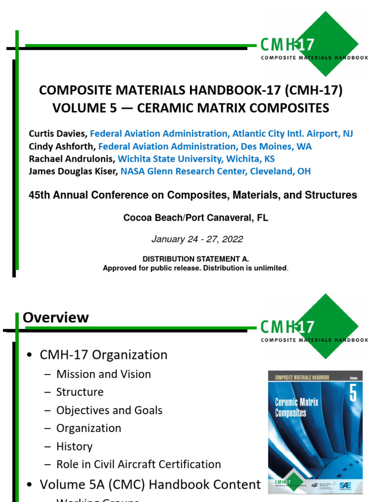 CMH-17 Vol 5 Update Kiser USACA Presentation January 2022_v1 | PDF