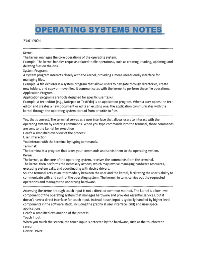 OS Theory | PDF | Computer Cluster | Computer Data Storage