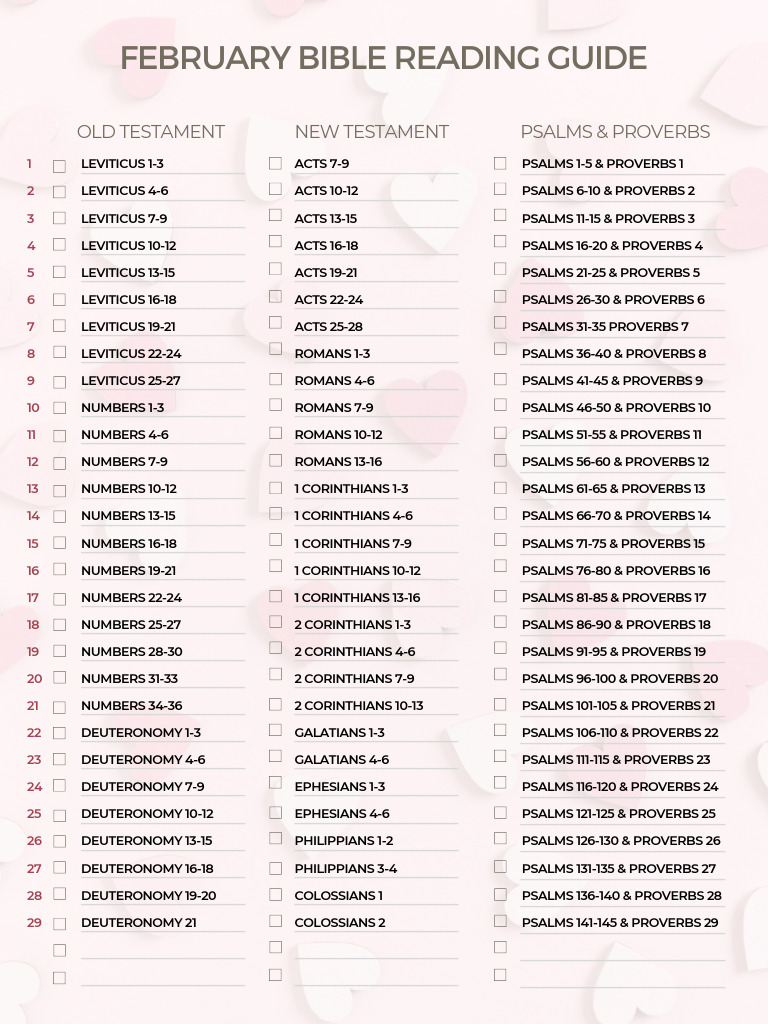 2024 Feb Bible Reading Guide | PDF | Book Of Proverbs | Supernatural Books