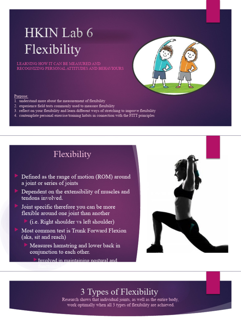 Lab 6 Presentation - Flexibility | PDF | Flexibility (Anatomy ...