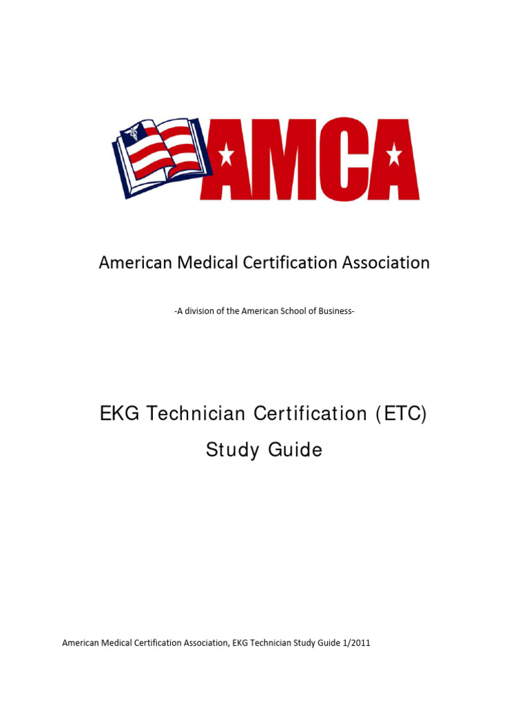 AMCA Study Guide For EKG | PDF