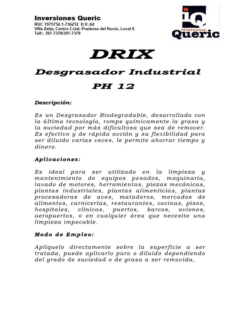 Ficha Tecnica PH 12 | PDF