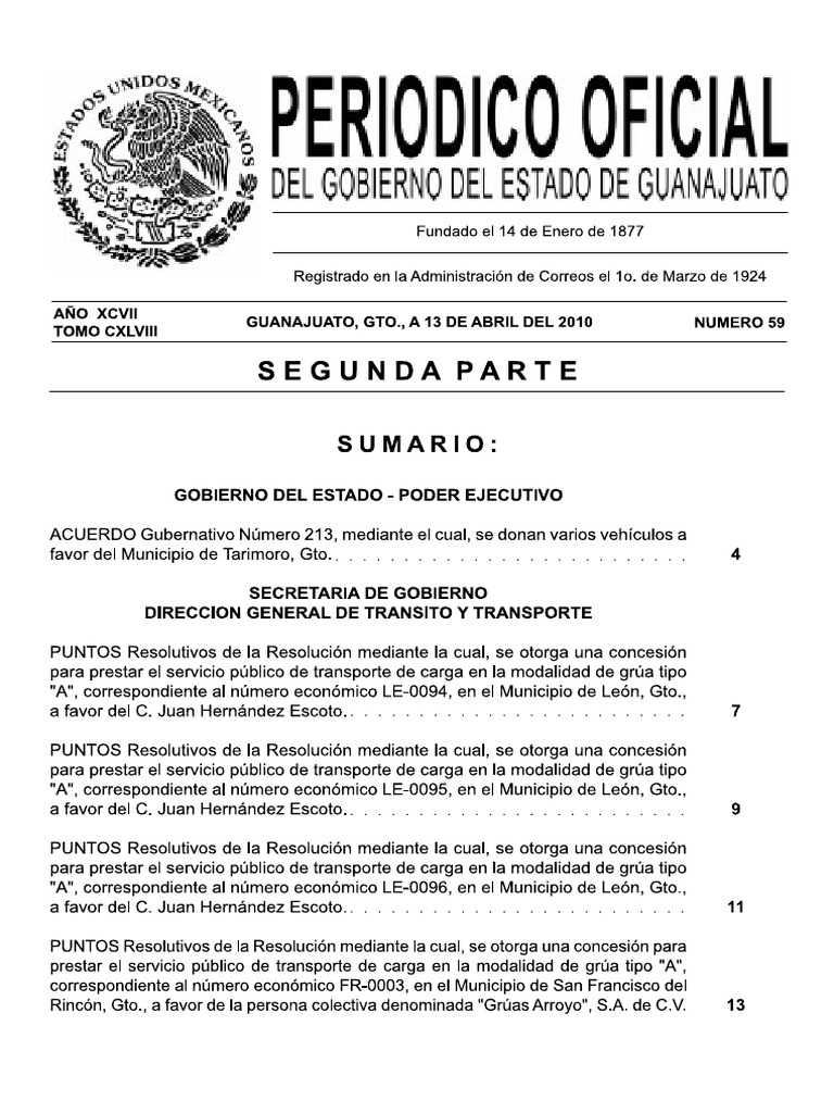 LINEAMIENTOS Del Padrón de Prestadores de Servicios Ambientales en El Estado de Guanajuato | PDF