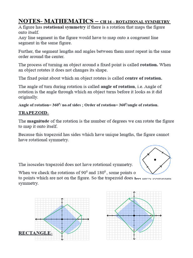 Notes - Mathematics | PDF