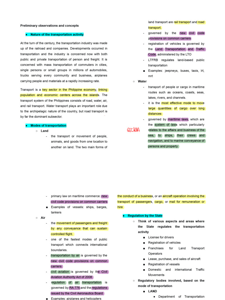 Transpo Group Reviewer Google Docs | PDF | Transport | Cargo