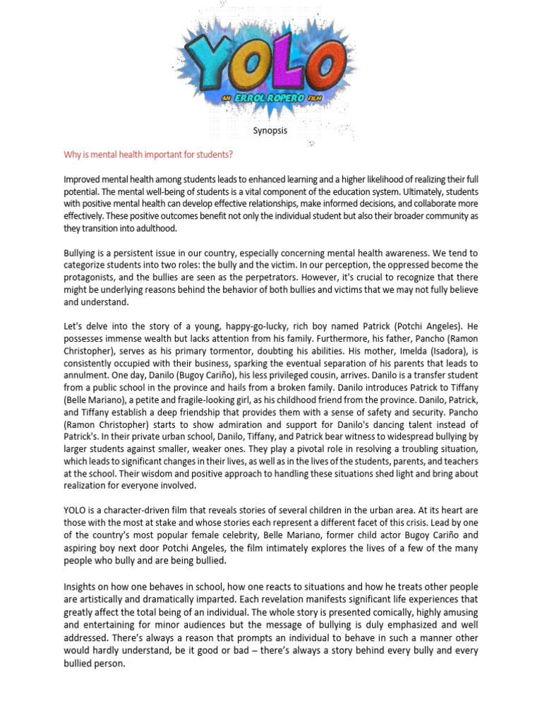 Yolo Synopsis | PDF