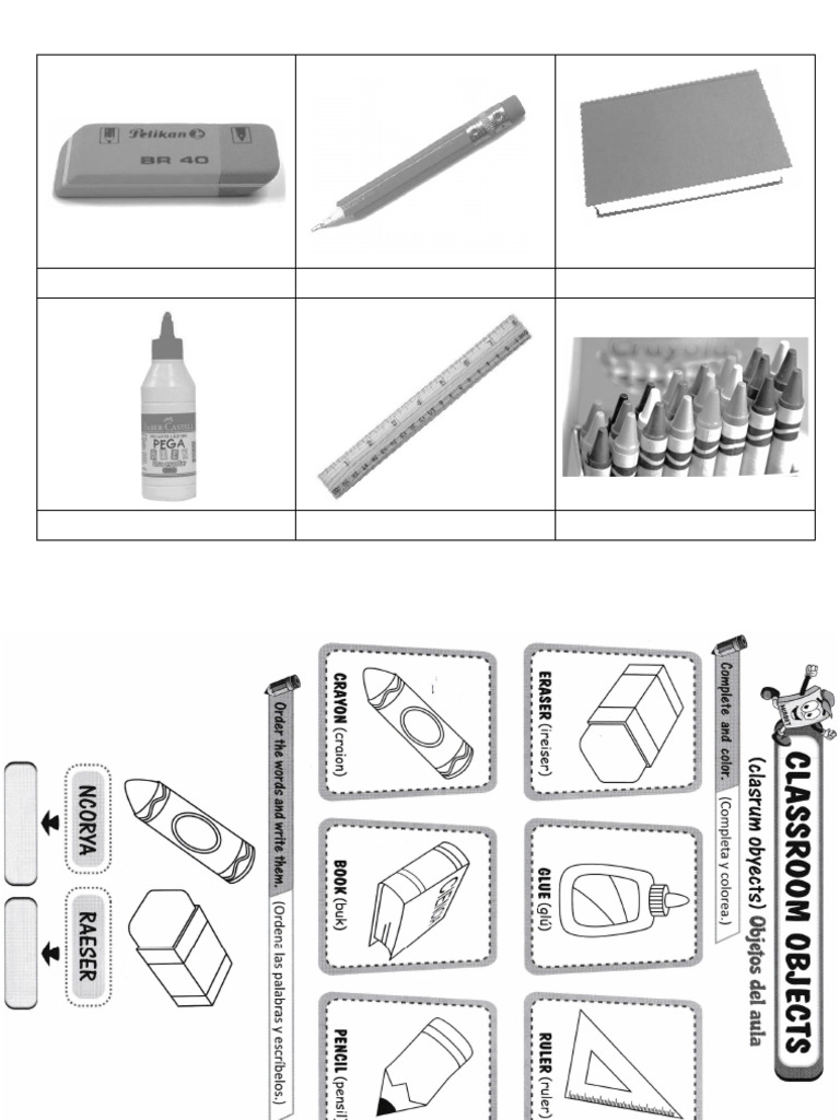 Classroom Objects | PDF