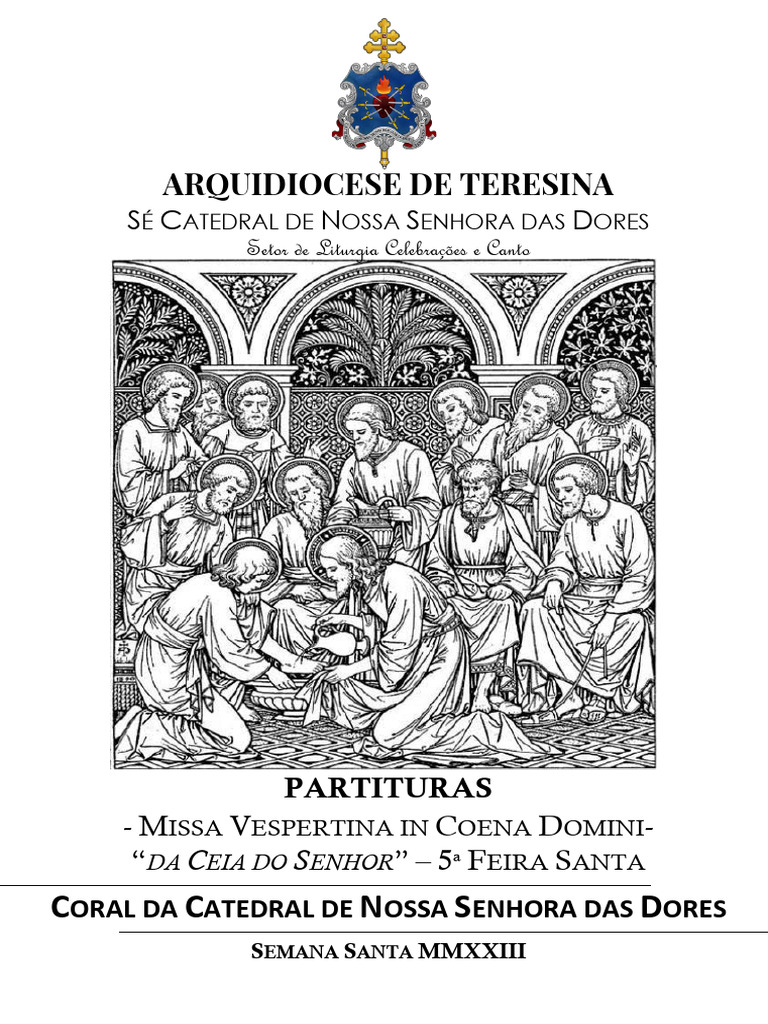 Partituras Missa Da Ceia Do Senhor Pdf Missa Liturgia Eucaristia