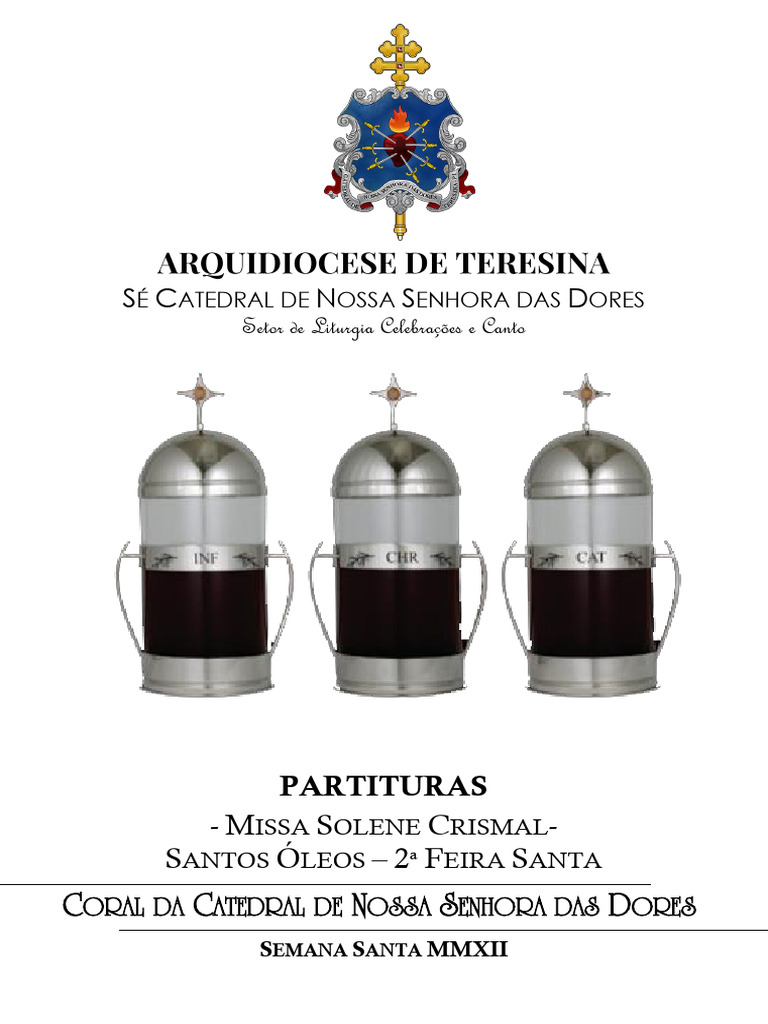 Missa Solene Crismal e Santos Óleos | PDF | Missa (liturgia) | Liturgia
