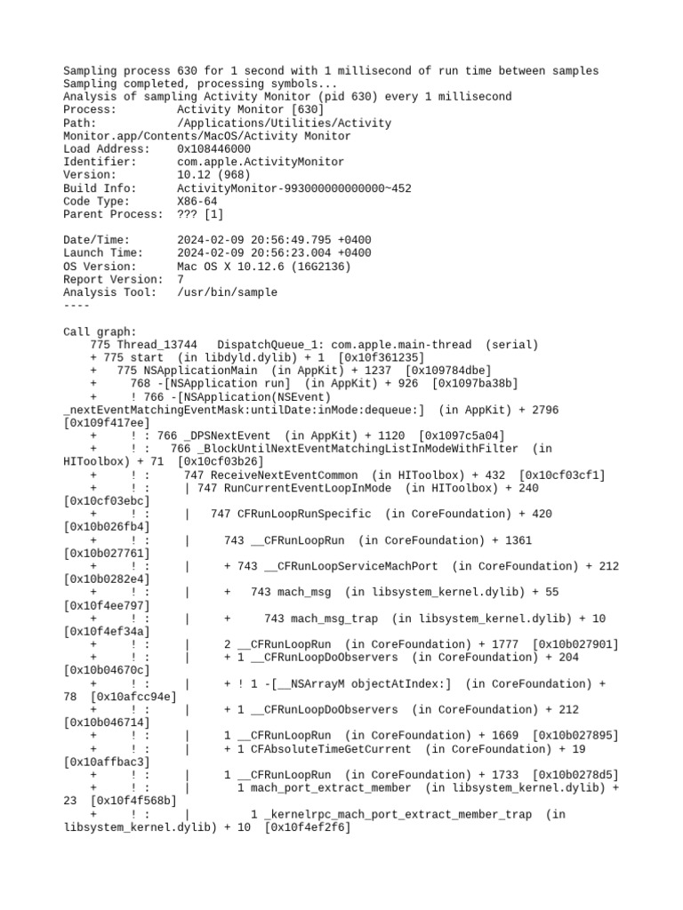 Sample of Activity Monitor | PDF | Computer Libraries | Apple Inc. Software