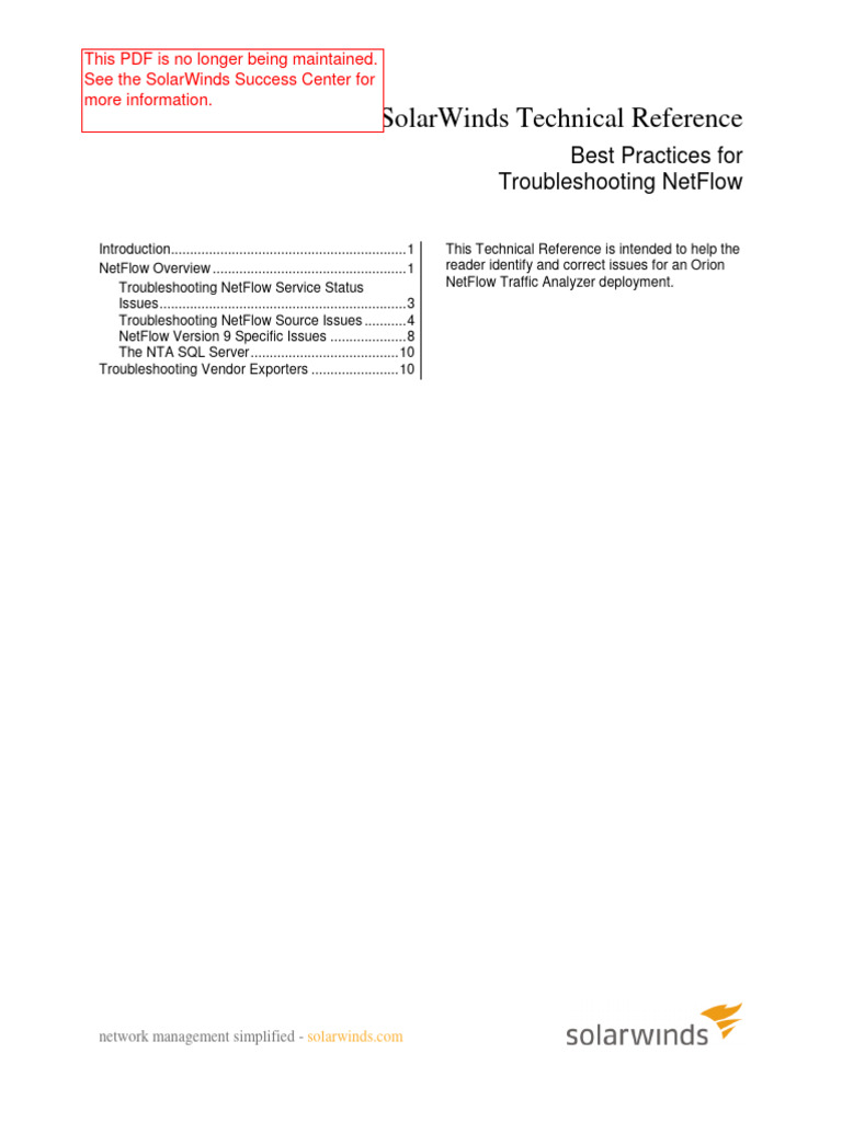 Net Flow Troubleshooting | PDF | Internet Protocols | Software