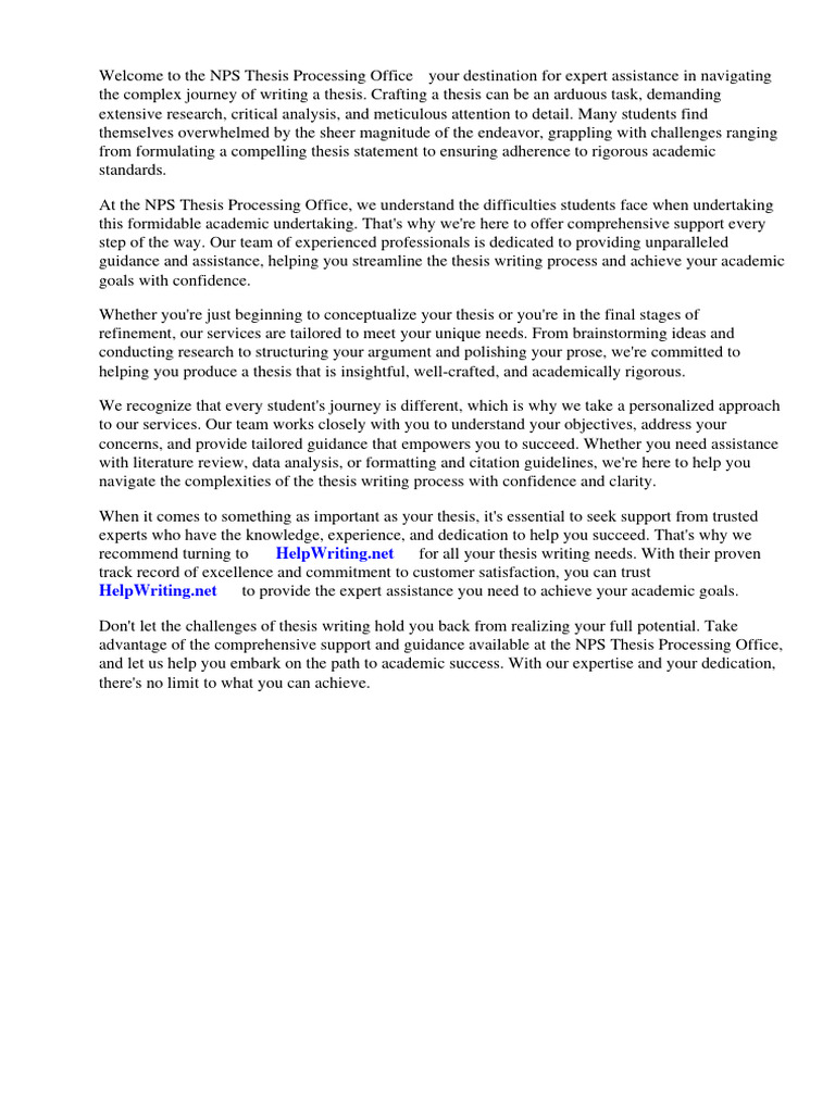 Nps Thesis Processing Office | PDF Nps Thesis Processing Office | PDF