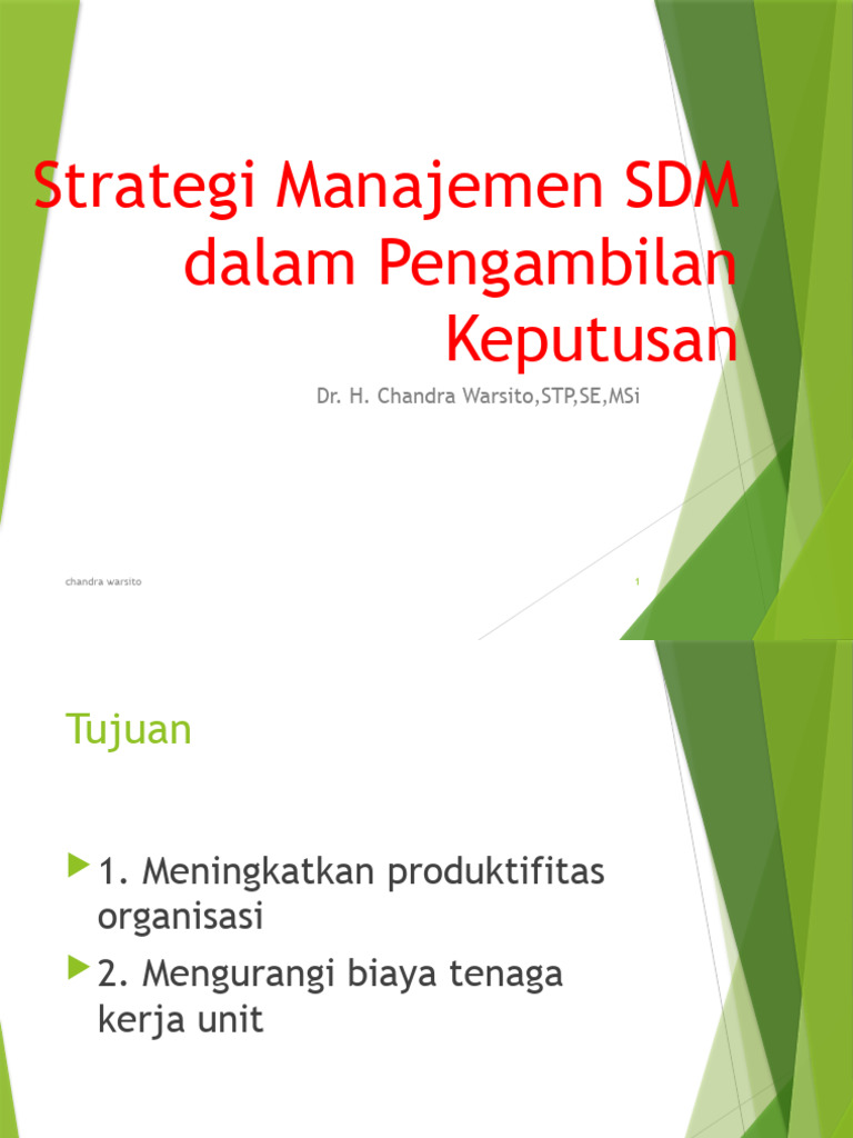 2.Strategi SDM,Pengambilan Keputusan Berdasar Data Dan Analisa SDM | PDF