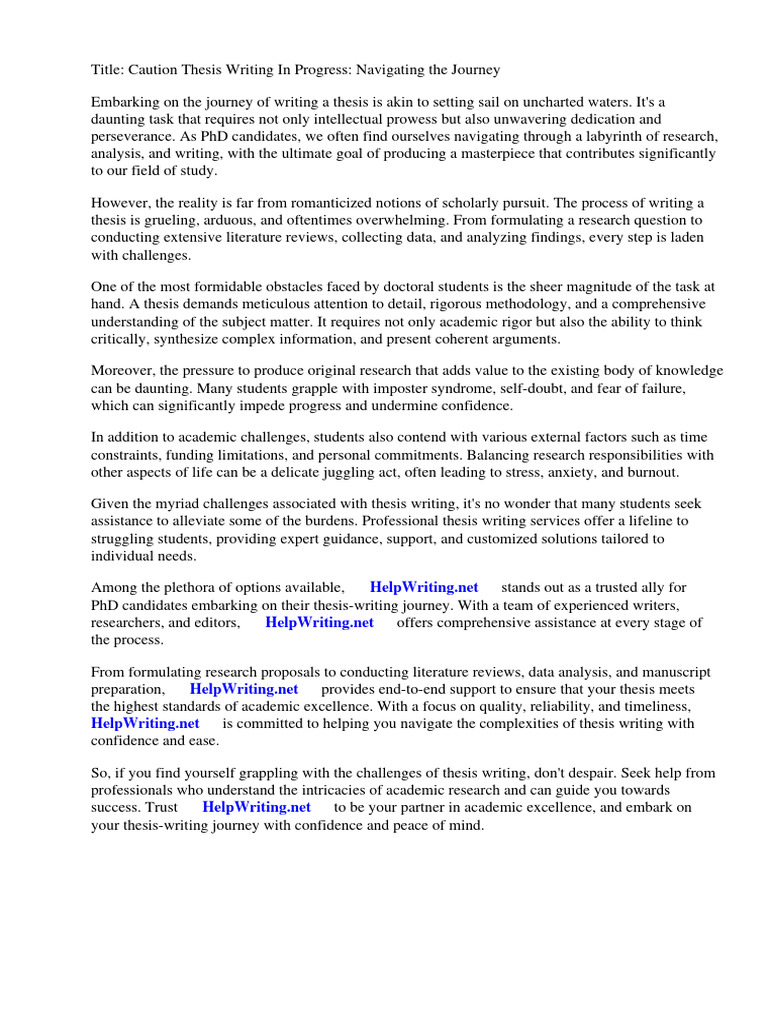 Caution Thesis Writing in Progress Phd Comics | PDF | Thesis | Essays