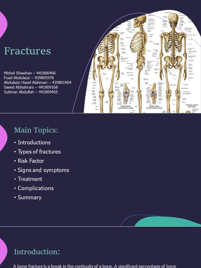 Understanding Bone Fractures | PDF | Science & Mathematics | Lifestyle