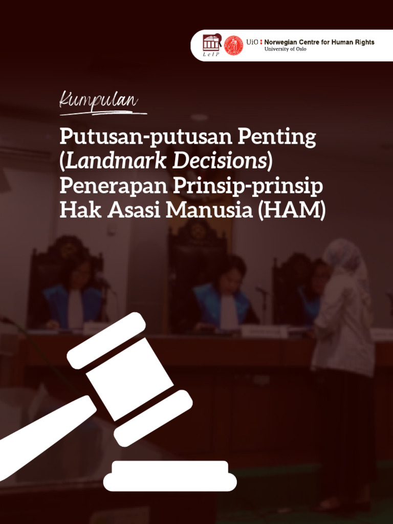 Kumpulan Putusan Putusan Penting Landmark Decisions Penerapan Prinsip Prinsip Hak Asasi Manusia ...