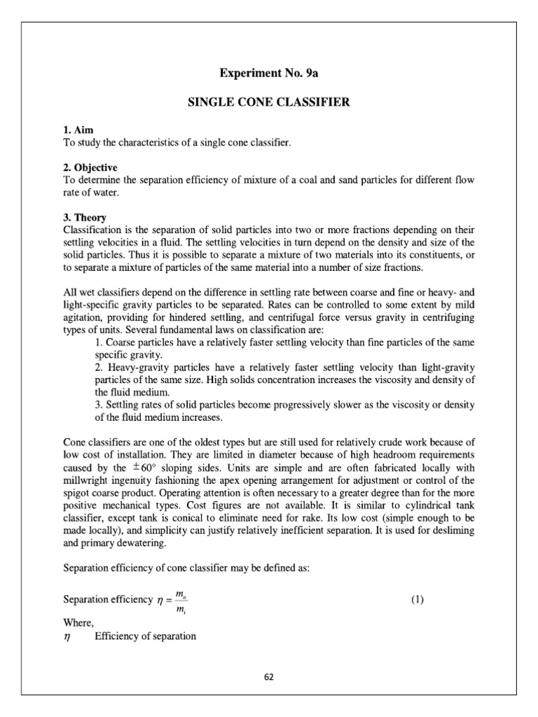 1 - Classifier and Thickener | PDF