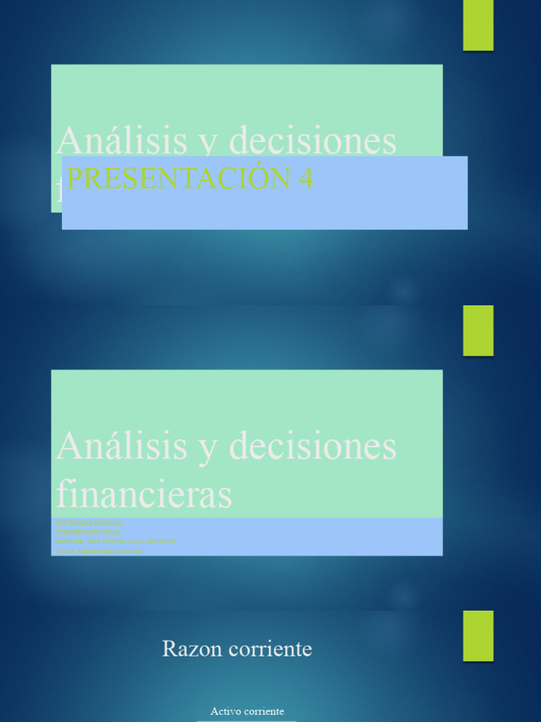 Analisis Decisiones Octubre13 (1) | PDF | Rentabilidad sobre recursos propios | Apalancamiento ...