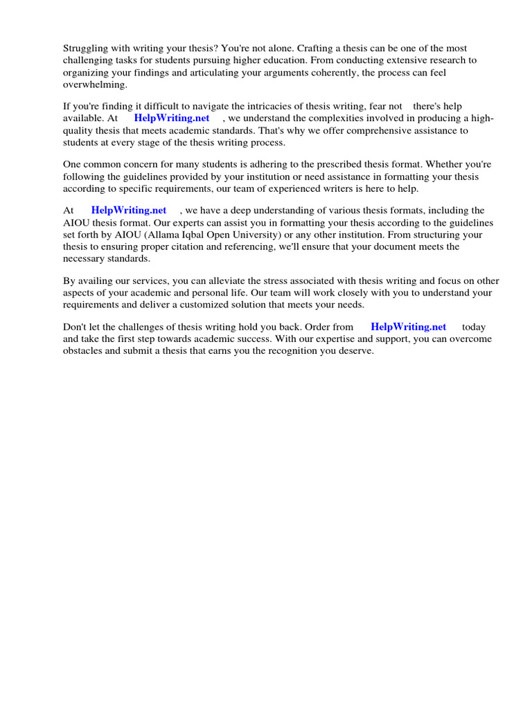 Aiou Thesis Format | PDF | Geographic Information System | Thesis