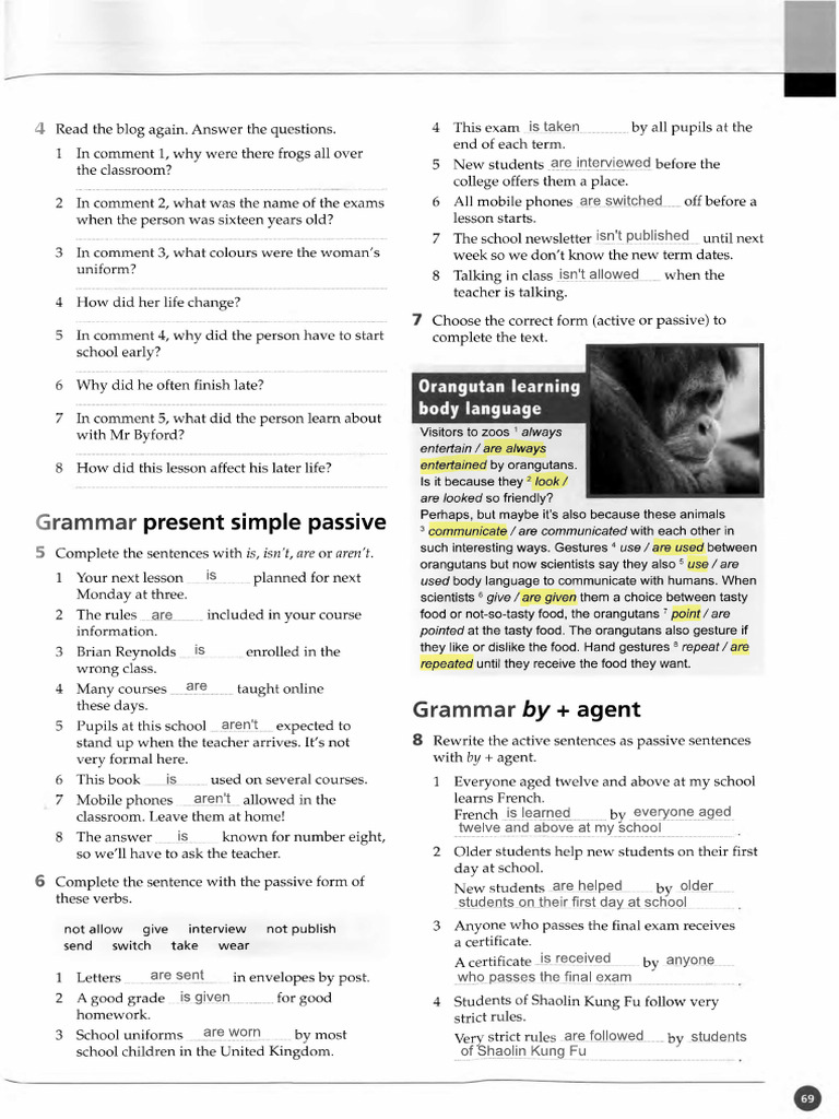 Grammar Unit 9 | PDF