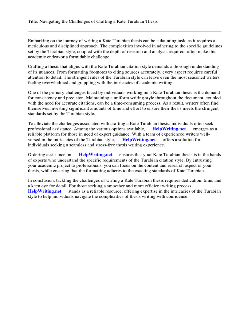 Kate Turabian Thesis | PDF