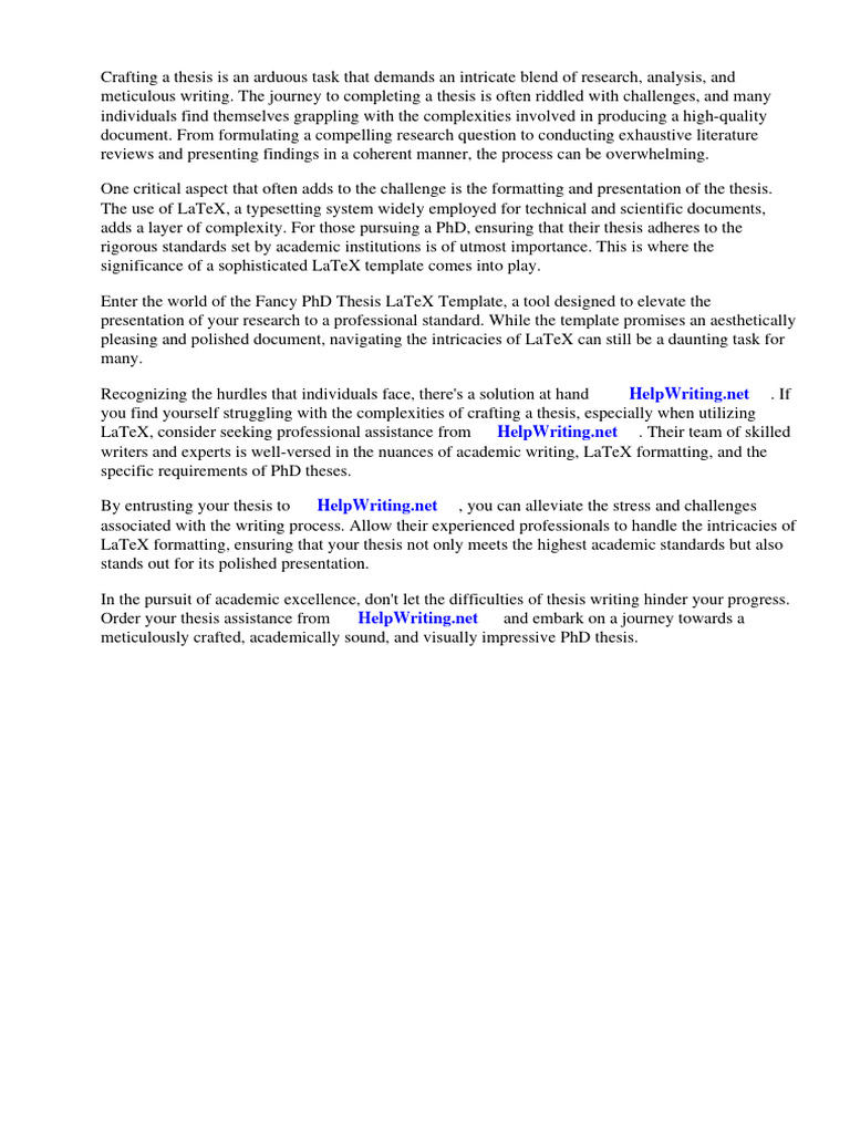 Fancy PHD Thesis Latex Template | PDF | Thesis | Computing