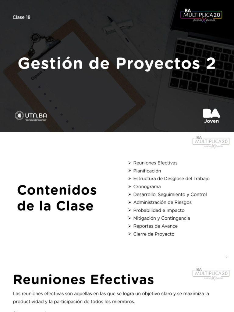 Gestión de Proyectos 2 | PDF