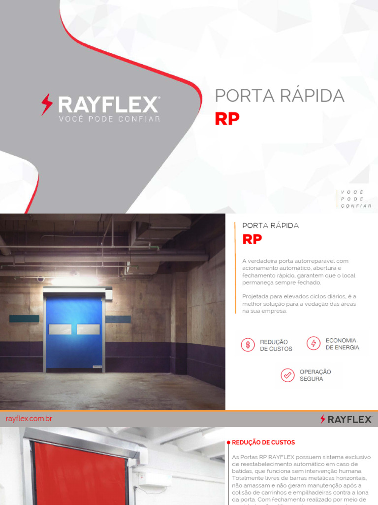 Porta Rápida Autorreparável Rayflex RP | PDF