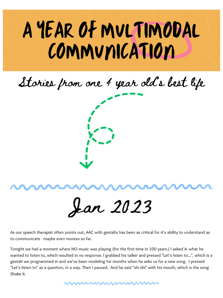 AAC Journey of a 4-Year-Old's Growth | PDF | Understanding | Autism ...