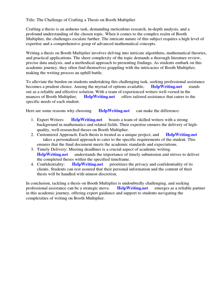 Thesis On Booth Multiplier | PDF | Hardware Description Language | Digital Signal Processing