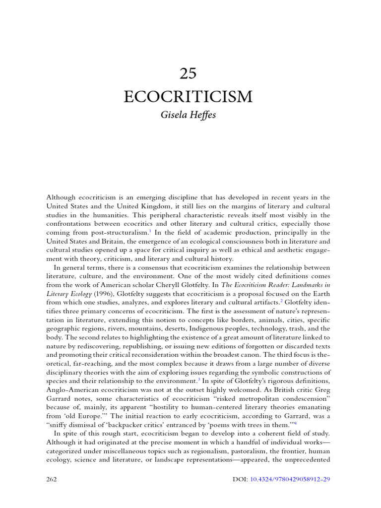 Ecocriticism | PDF | Ecocriticism | Anthropocene
