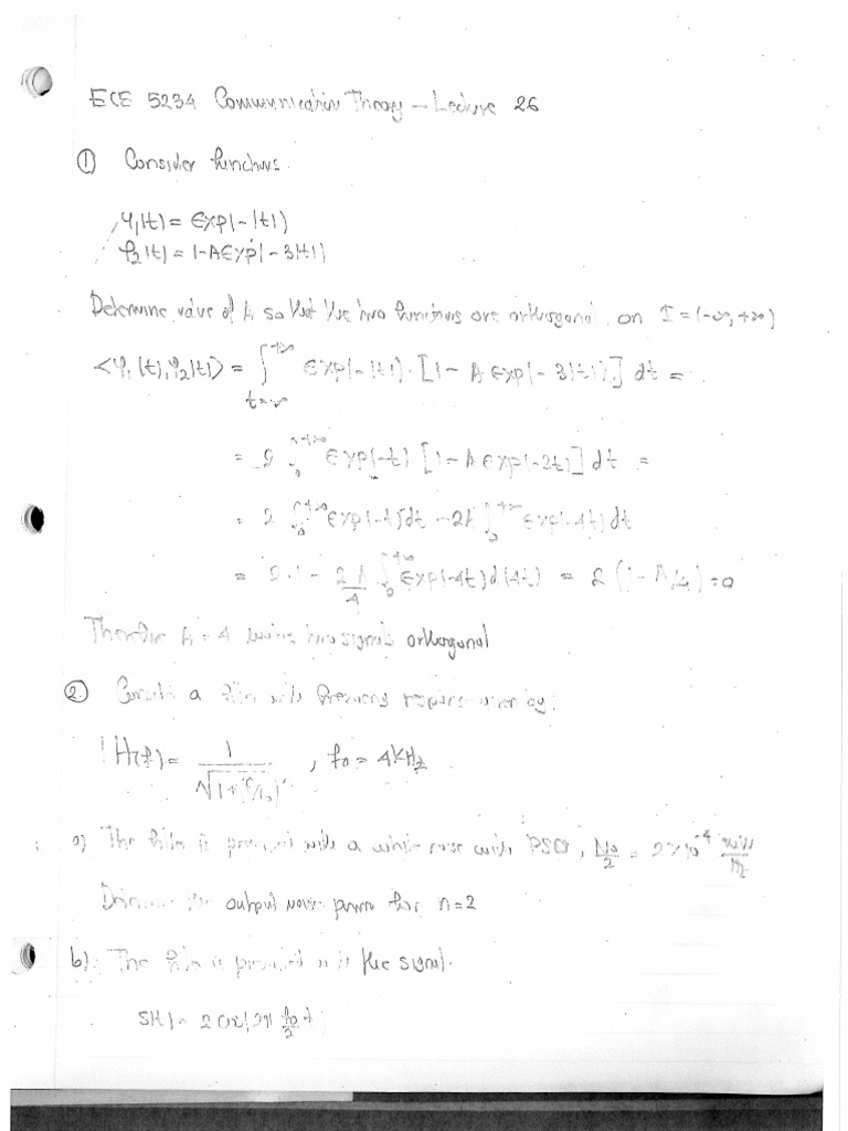 ECE 5234 Lecture 26 | PDF