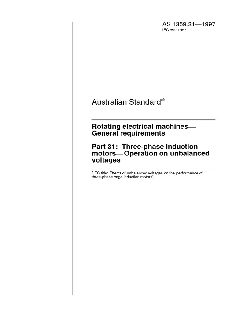 1359.31-1997 Rotating Electrical Machines General Machines (Part 31 ...