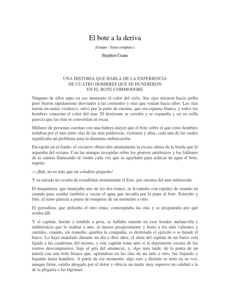 El bote a la deriva | PDF