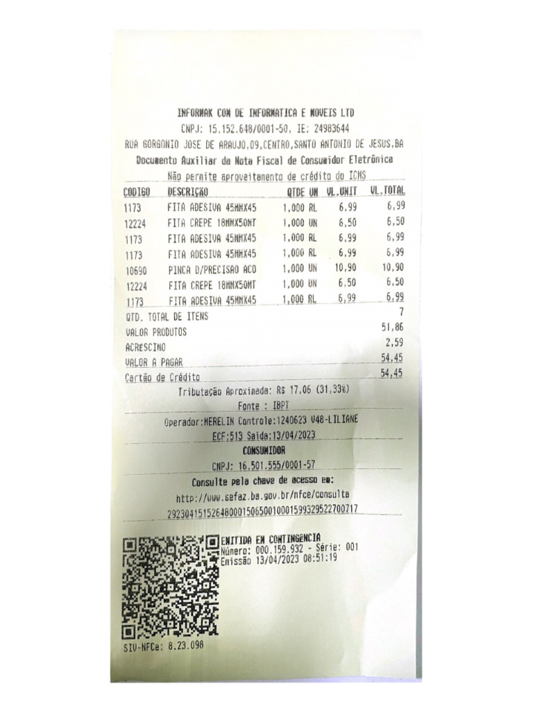 Informak Com de Informatica e Moveis LTD | PDF