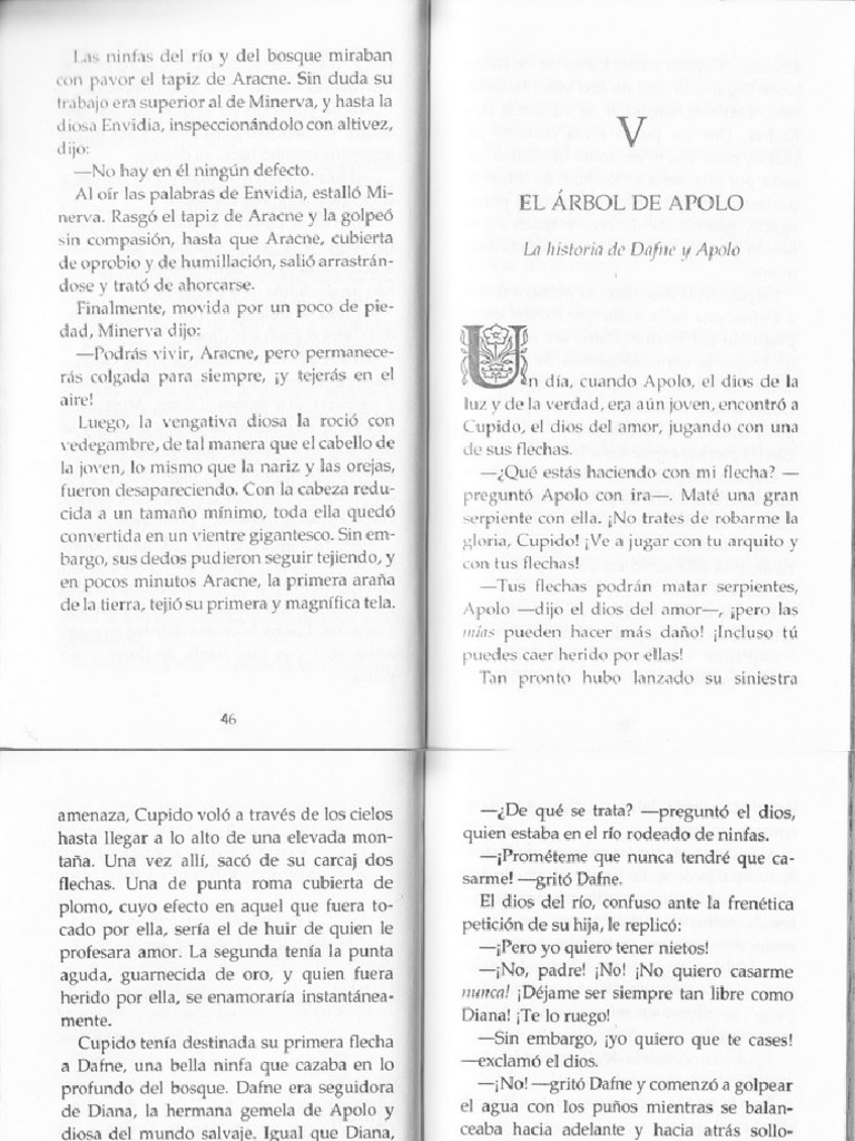 Dafne y Apolo - Mary-Pope-Osborne-Los-Mitos-Griegos-25-28 | PDF