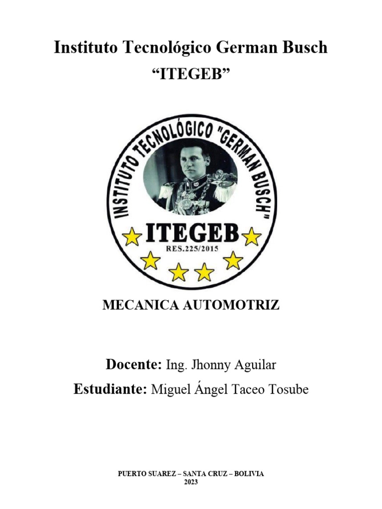 Instituto Tecnológico German Busch Compactadora | PDF | Ingenieria ...