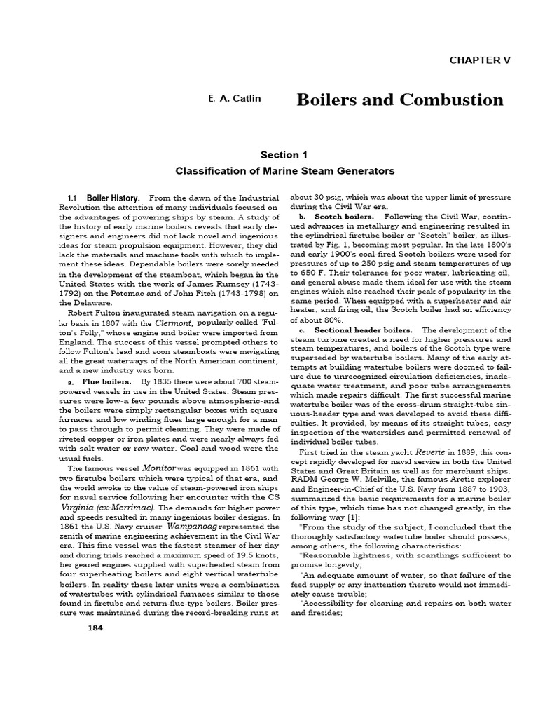 Marine Engineering - Boilers & Combustion | Download Free PDF | Boiler ...