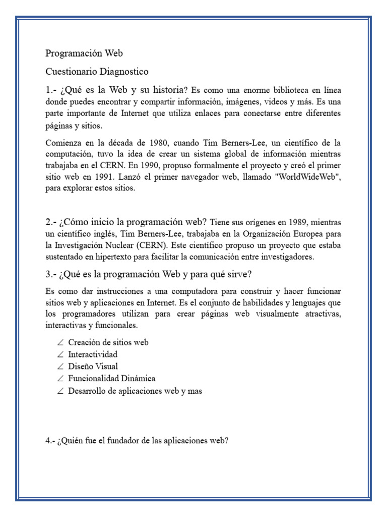 Programación Web | PDF | Red mundial | Internet y web