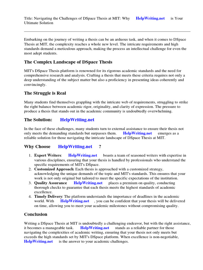Dspace Thesis Mit | PDF | Thesis | Metadata